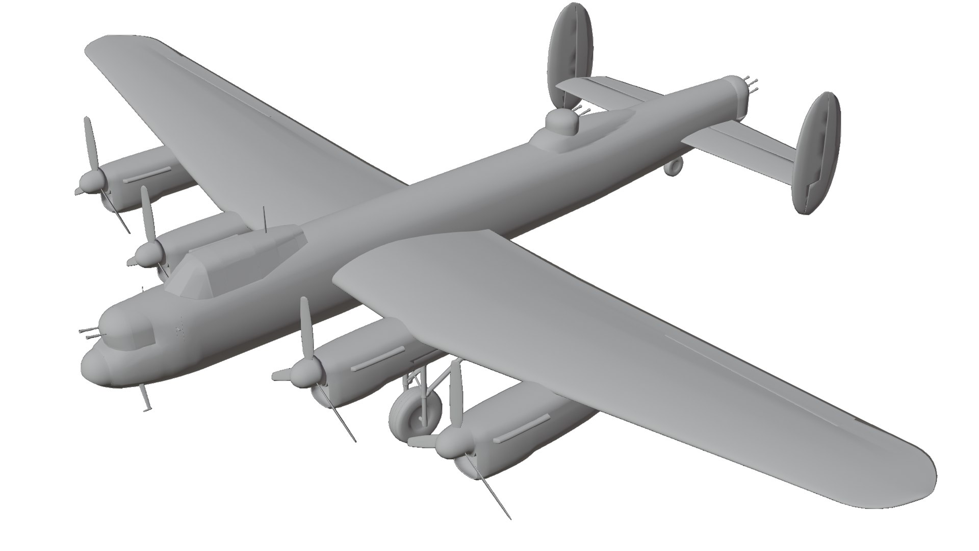 Airplane Avro-Lancaster 3D - TurboSquid 2101517