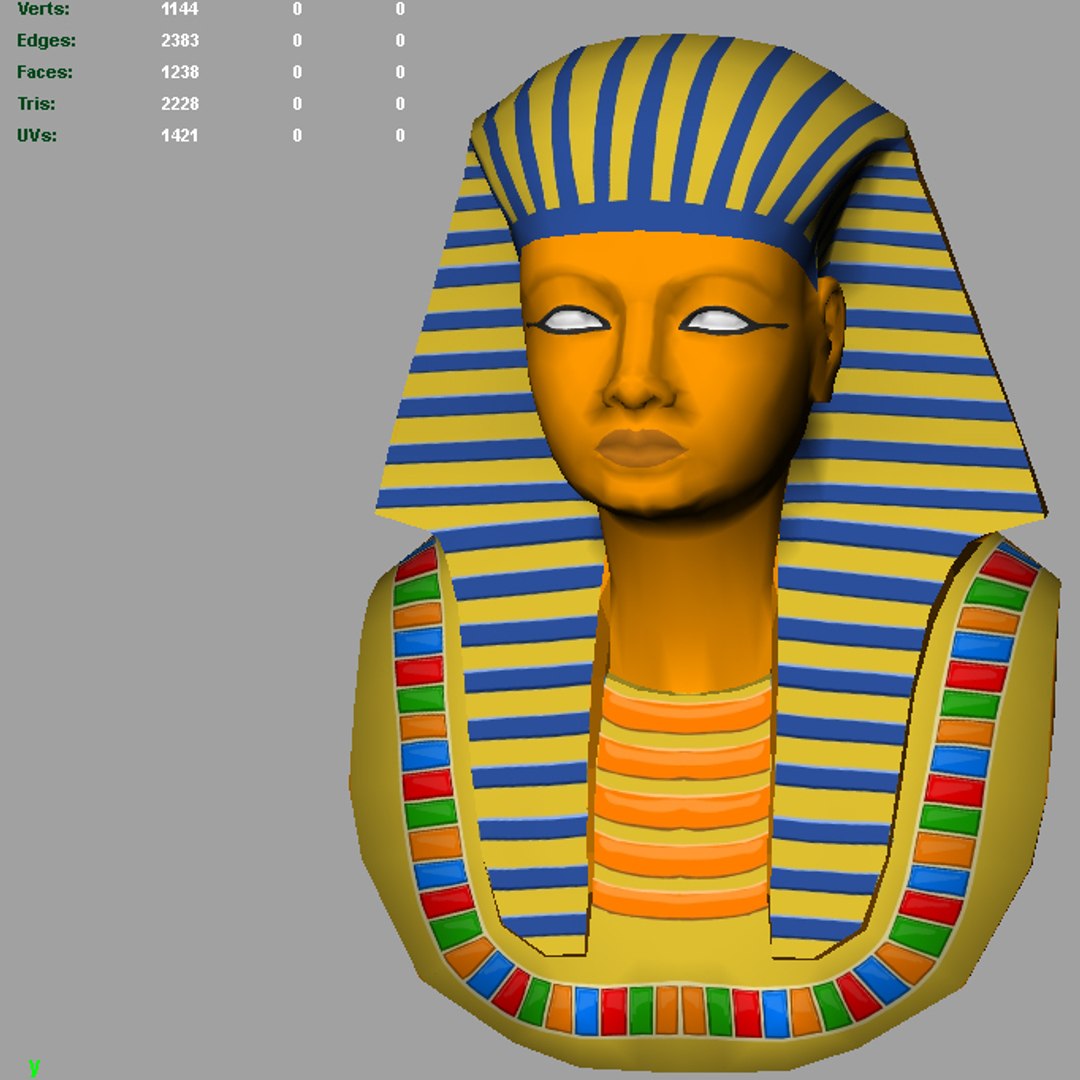 3d Pharaoh Head Model