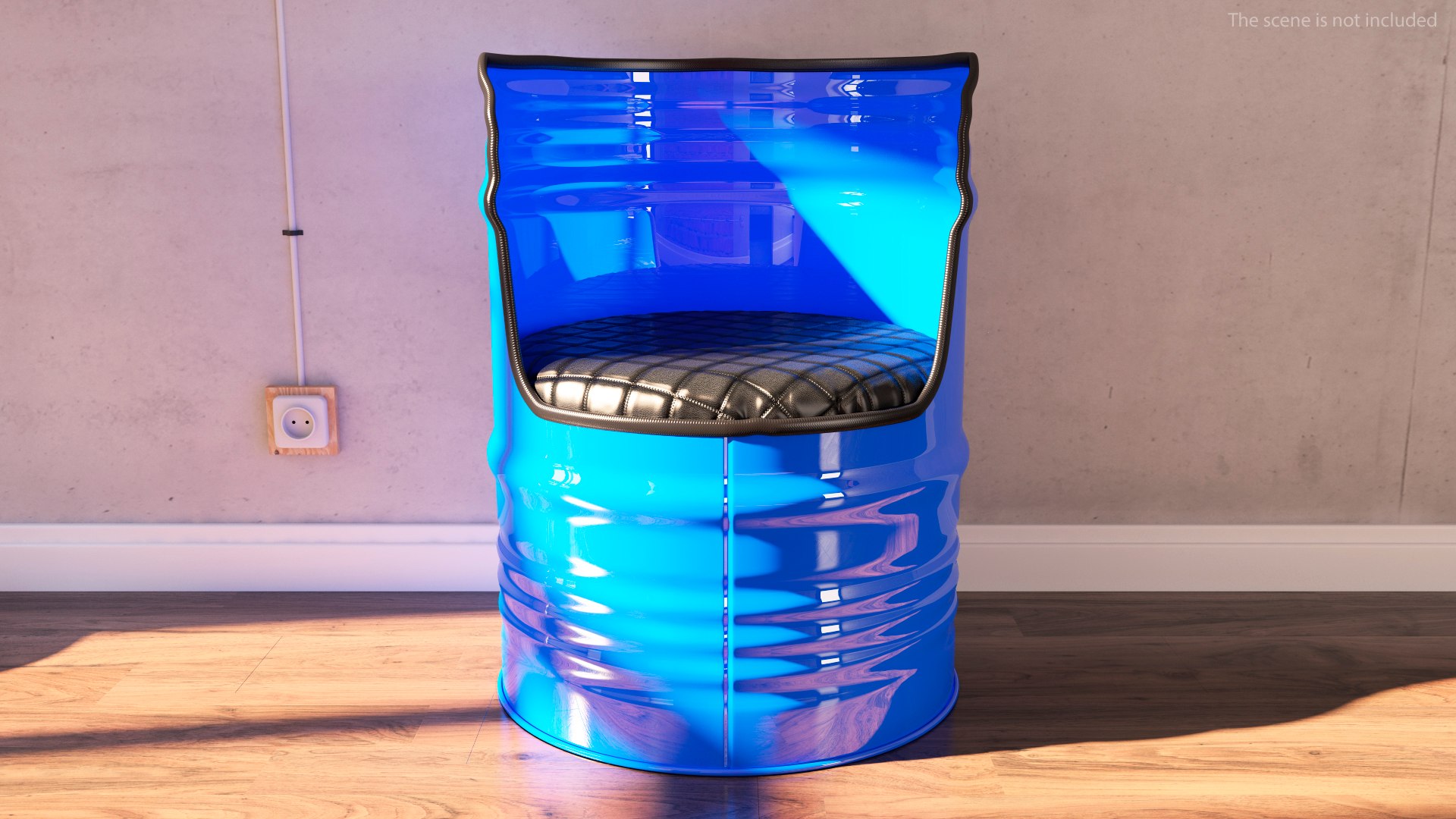 Oil Drum Barrel Upcycled Chair 3D Model - TurboSquid 1778889