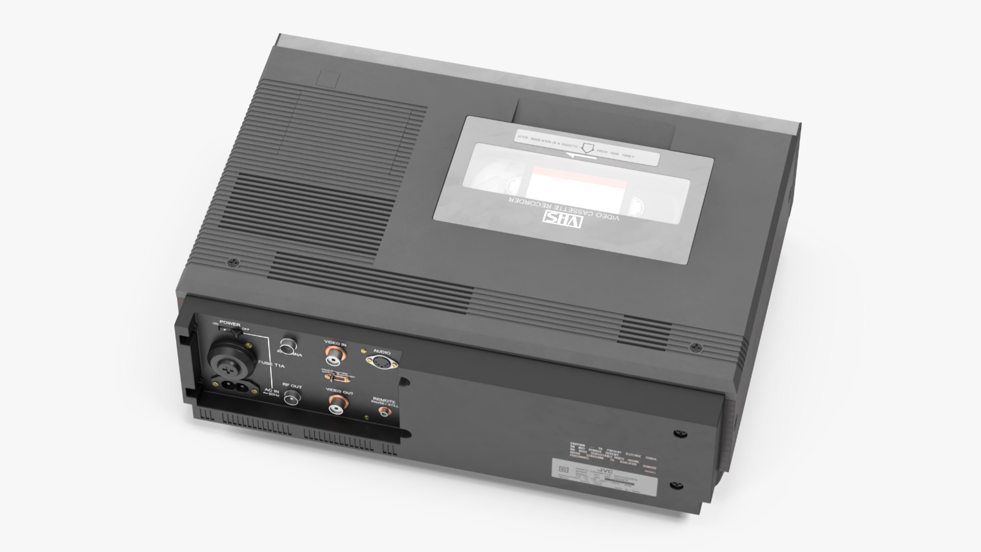 3D VHS Player JVC HR-3330TR Lights On - TurboSquid 2236781