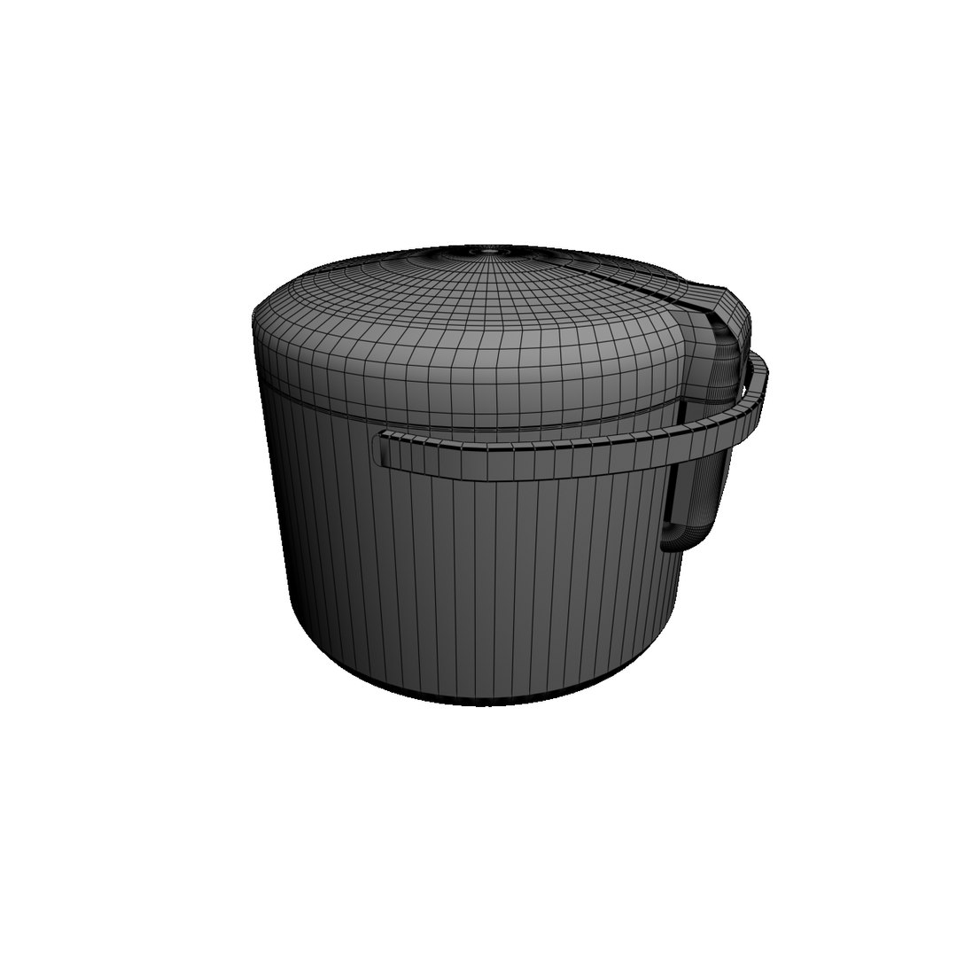 Rice Cooker 3d Model