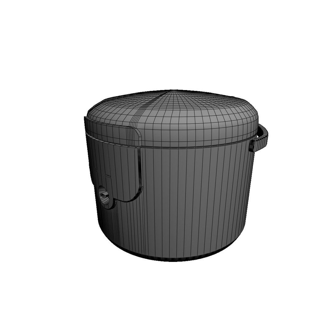 Rice Cooker 3d Model