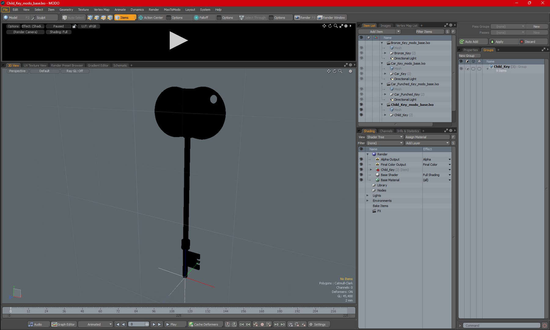 3D Child Key - TurboSquid 2222177