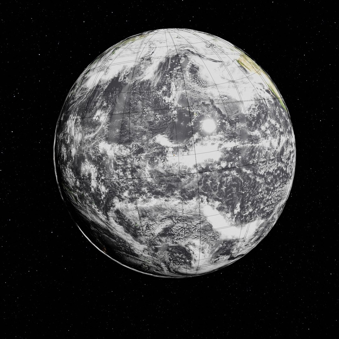 Model Of A Planet Earth In Space 3D Model - TurboSquid 2053414