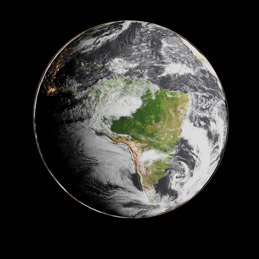 Model Of A Planet Earth In Space 3D Model - TurboSquid 2053414