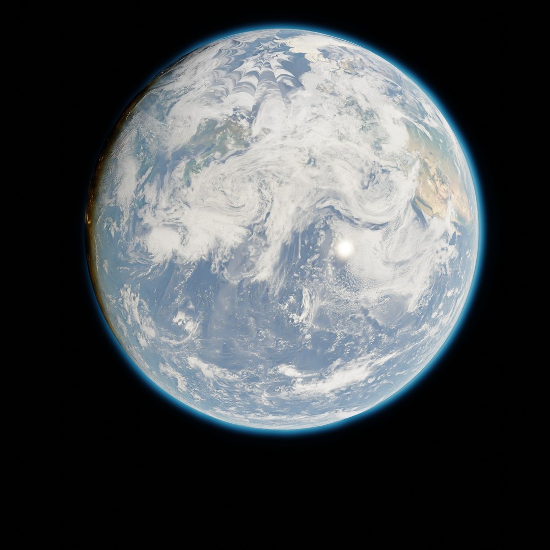 Model Of A Planet Earth In Space 3D Model - TurboSquid 2053414