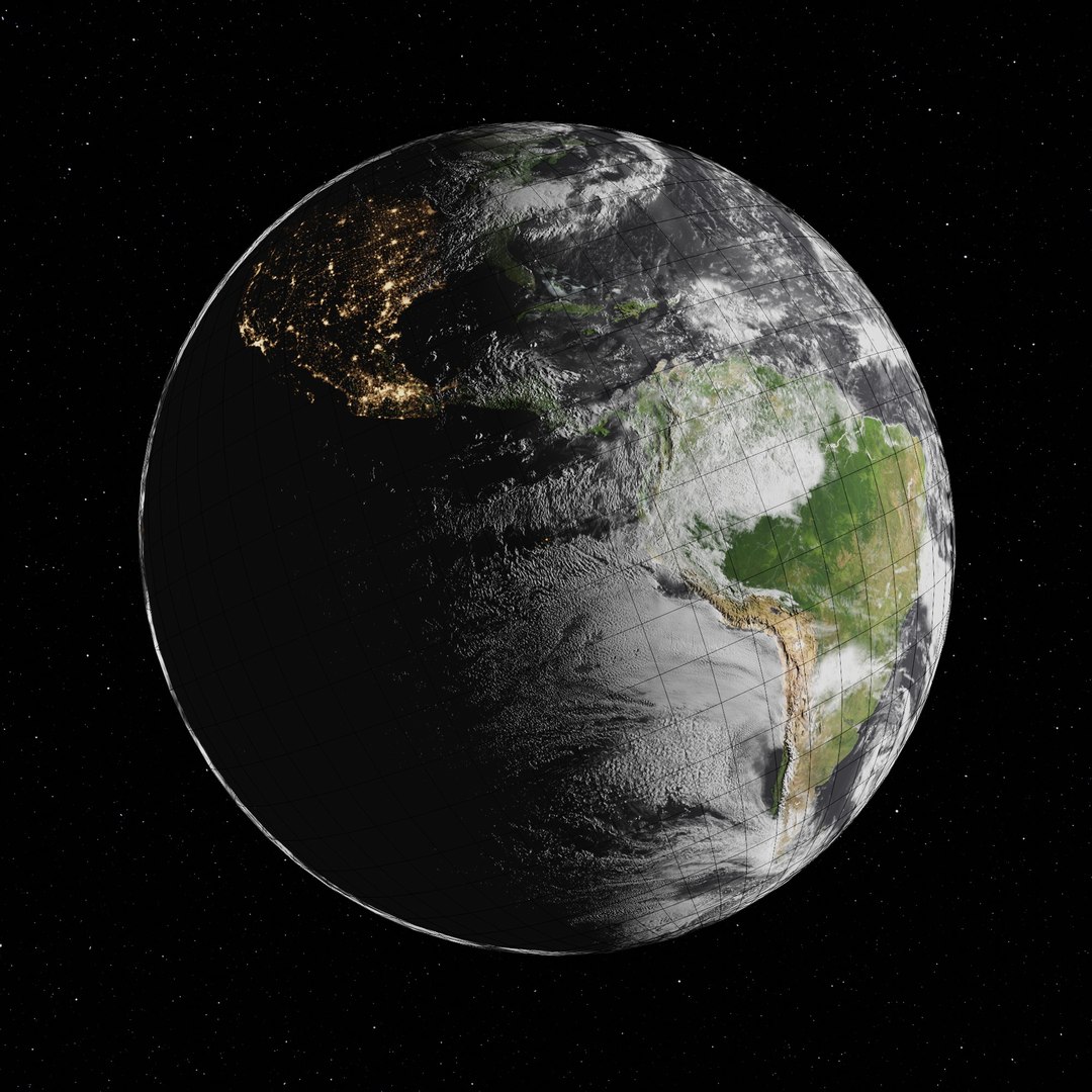 Model Of A Planet Earth In Space 3D Model - TurboSquid 2053414