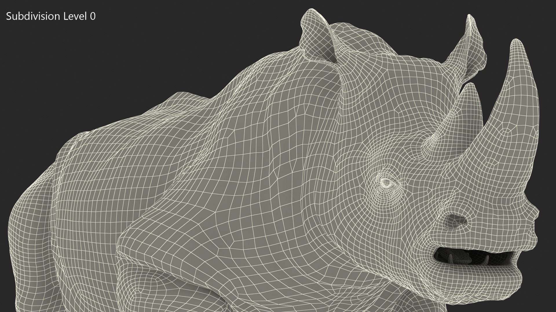 3D rhino adult walking pose - TurboSquid 1675773