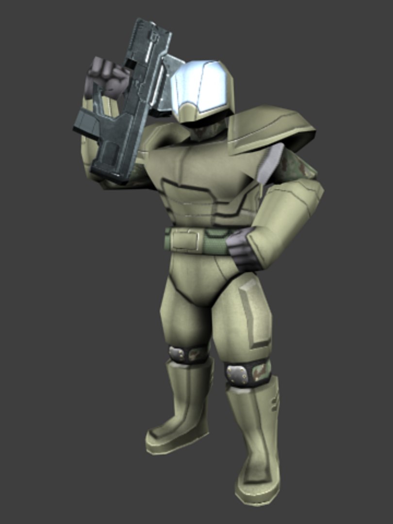 Space Soldier 3d Model
