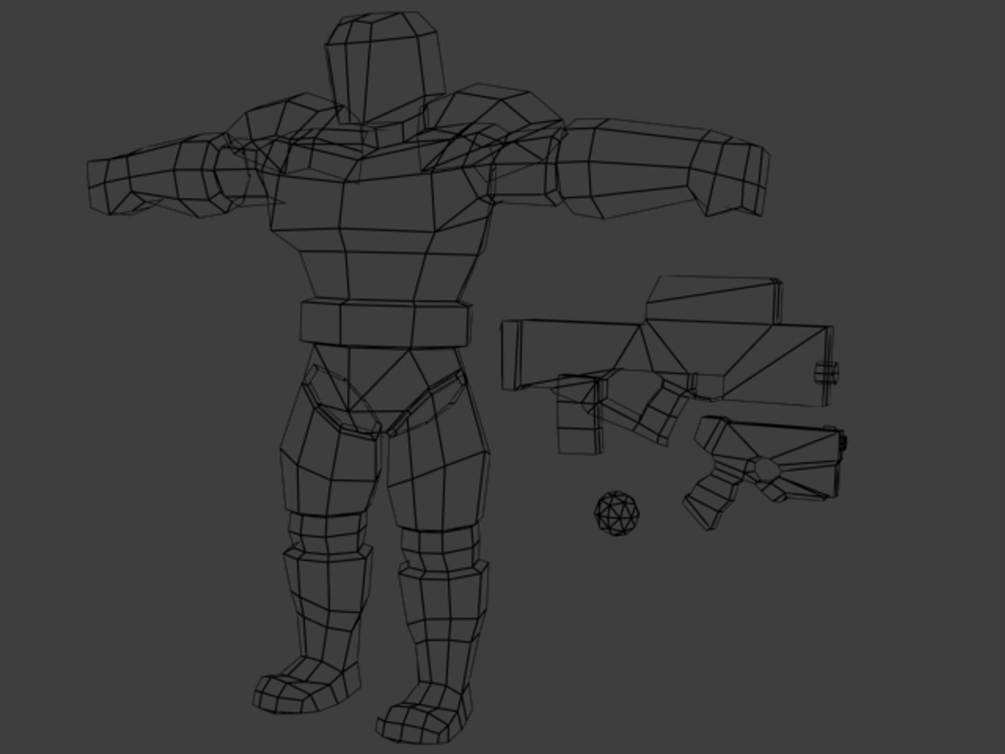 Space Soldier 3d Model