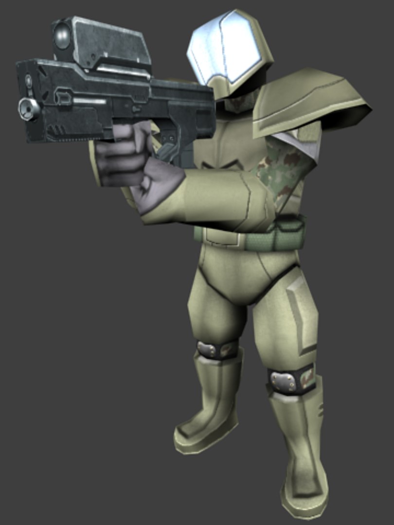Space Soldier 3d Model
