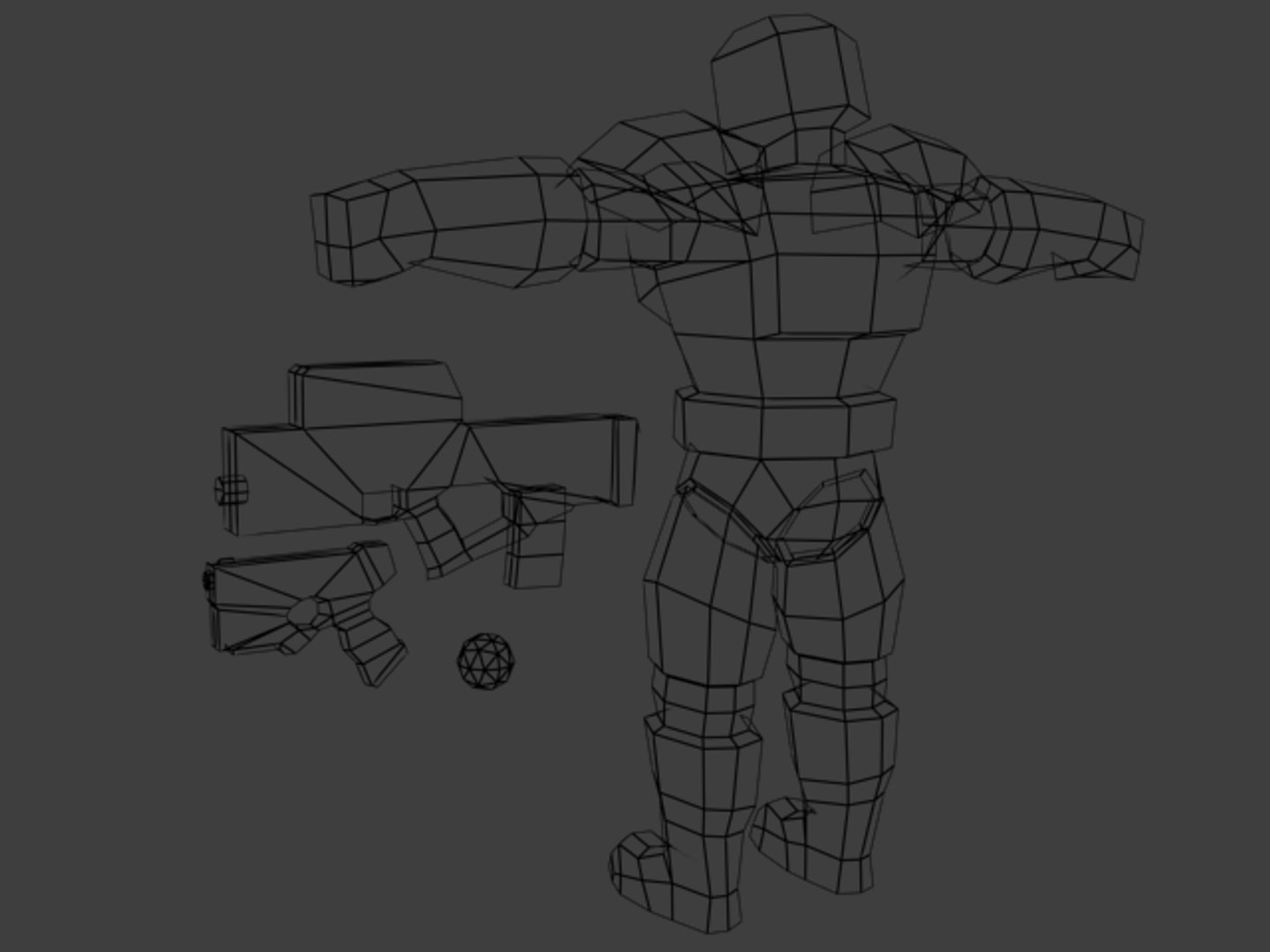 Space Soldier 3d Model