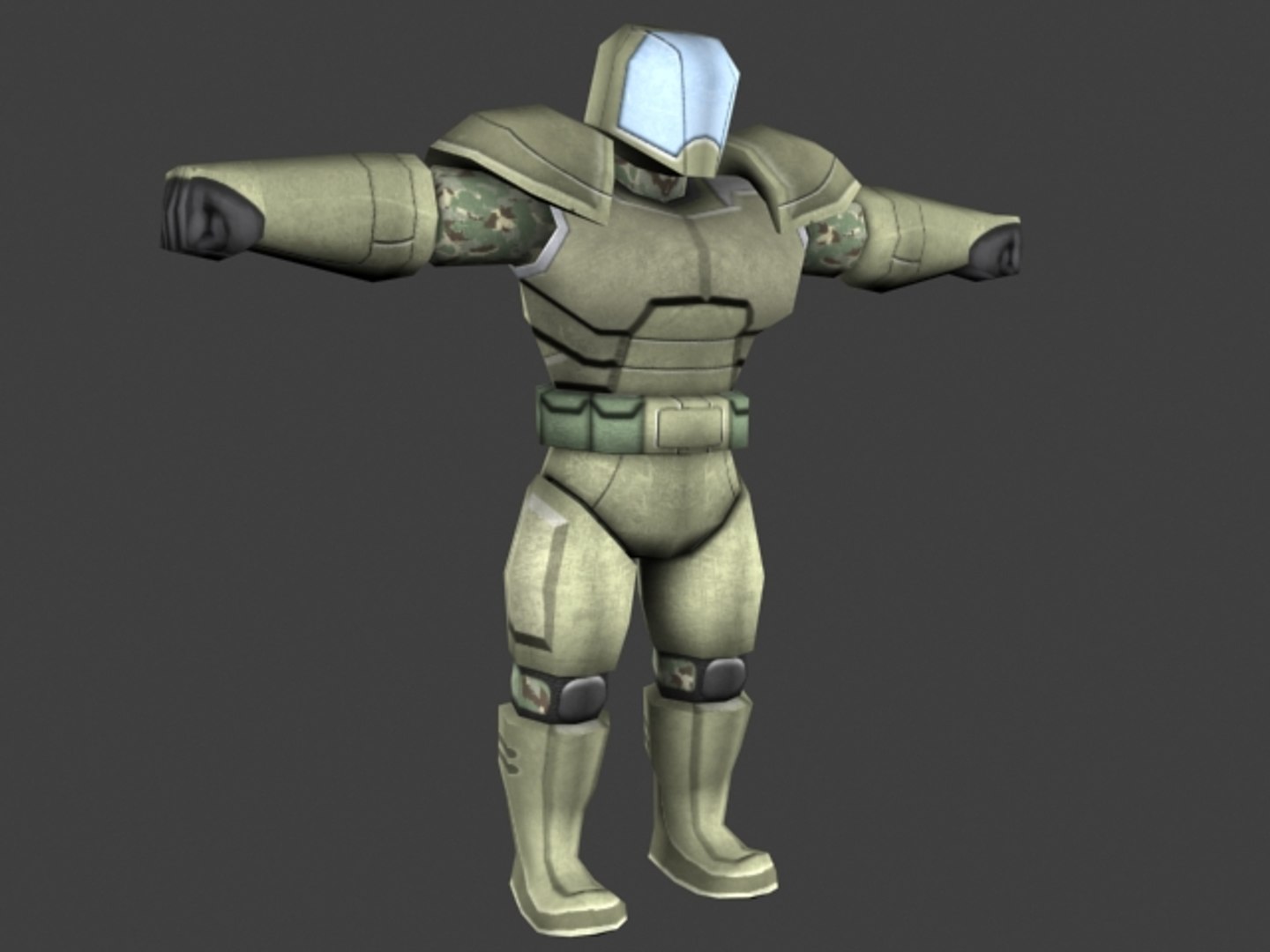 Space Soldier 3d Model