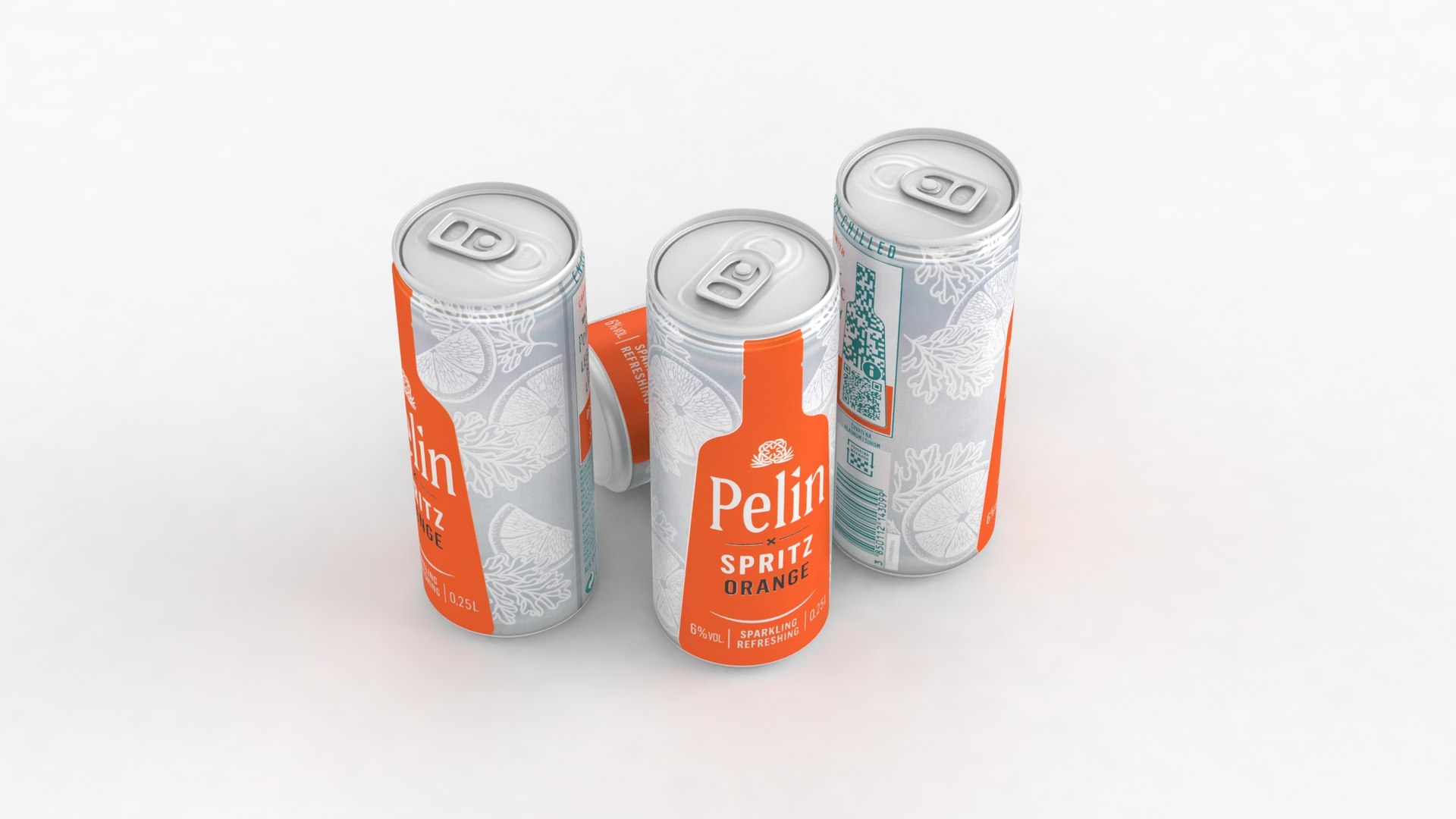 3D Alcohol Can Pelin Spritz Orange 250ml 2024 - TurboSquid 2253731