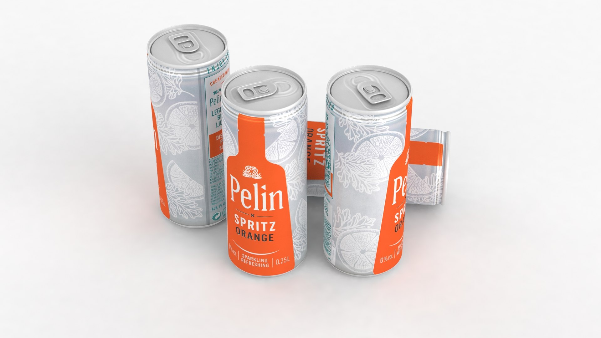 3D Alcohol Can Pelin Spritz Orange 250ml 2024 - TurboSquid 2253731