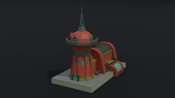 Cartoon Building glTF Models for Download | TurboSquid