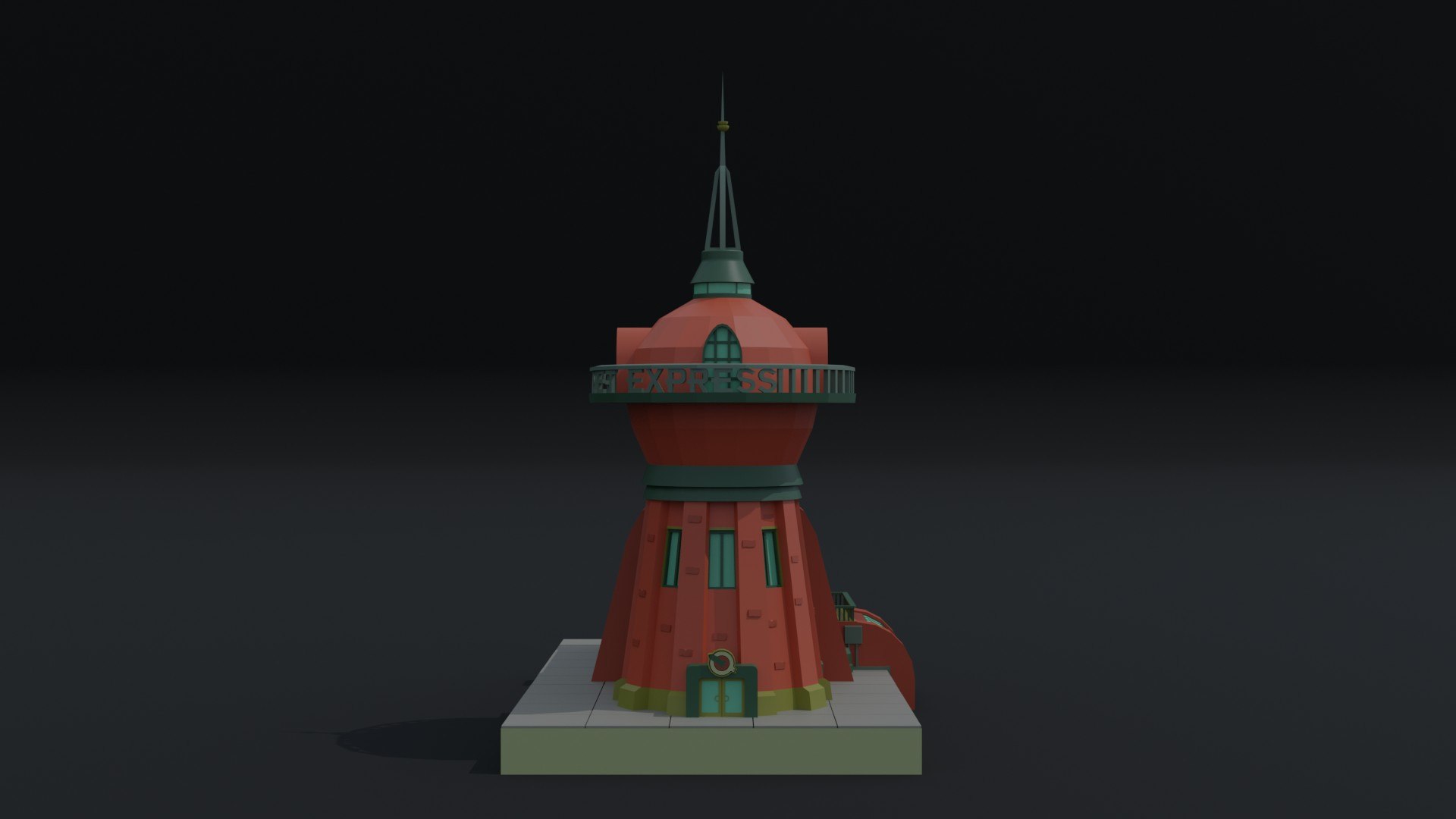 Cartoon Planet Express 3D Model - TurboSquid 1673833