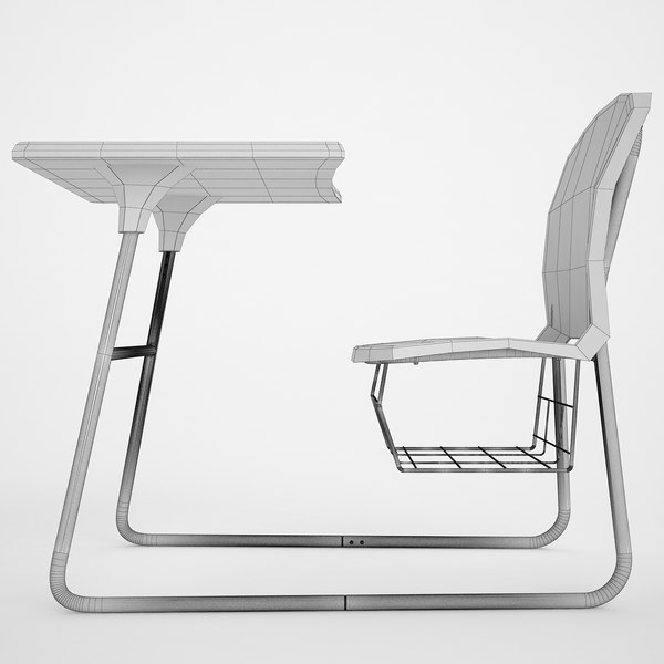 3d model of student desk