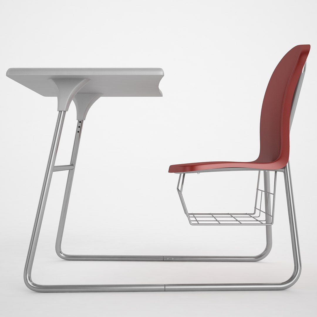 3d Model Of Student Desk