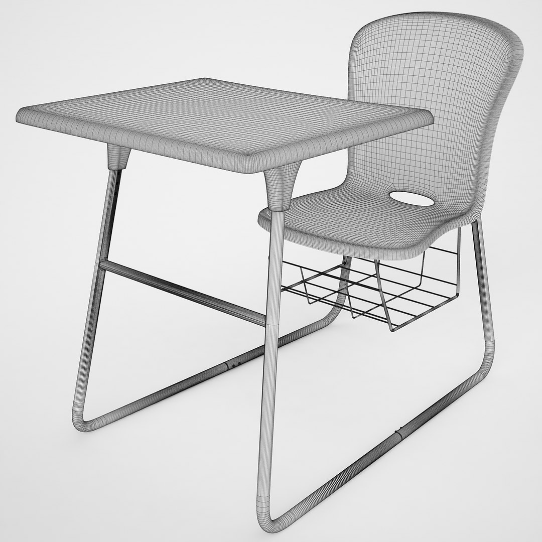 3d Model Of Student Desk