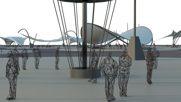 modelo 3d Colección de estructuras tensadas - TurboSquid 2066694