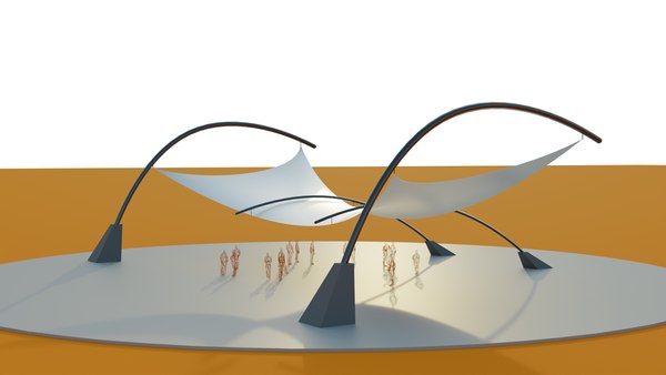 modelo 3d Colección de estructuras tensadas - TurboSquid 2066694