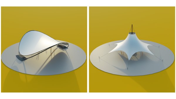 modelo 3d Colección de estructuras tensadas - TurboSquid 2066694