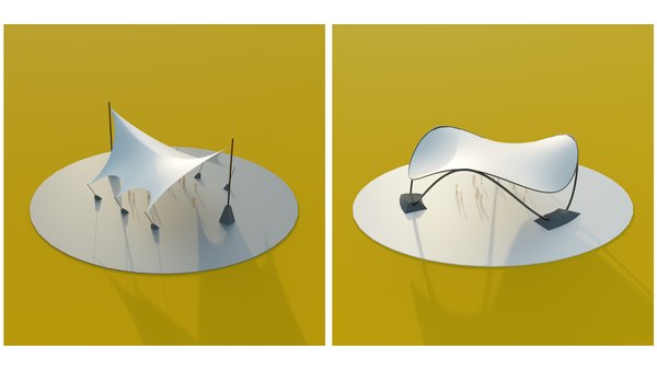 modelo 3d Colección de estructuras tensadas - TurboSquid 2066694