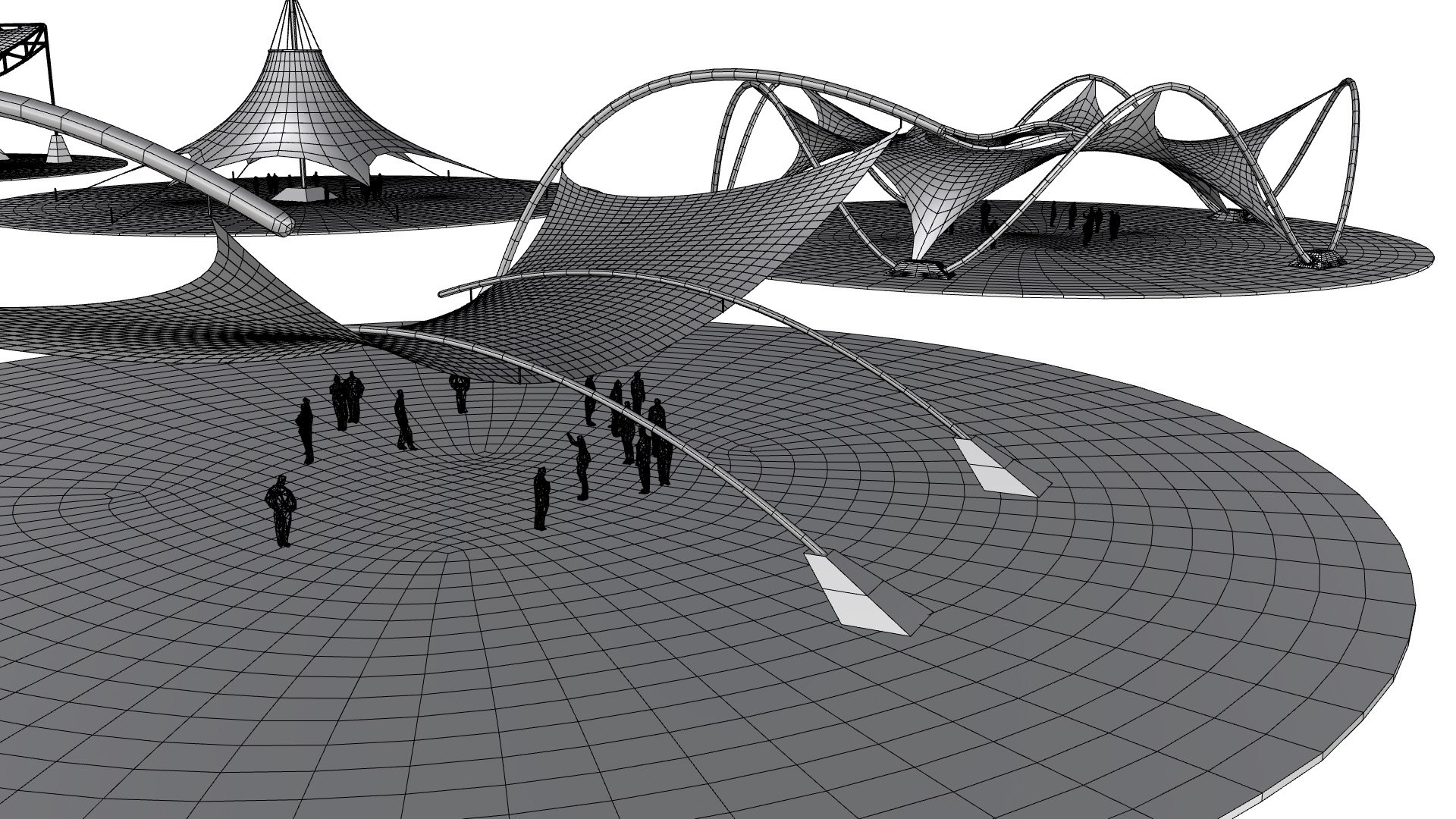 3D Tensile Structures Collection model - TurboSquid 2066694