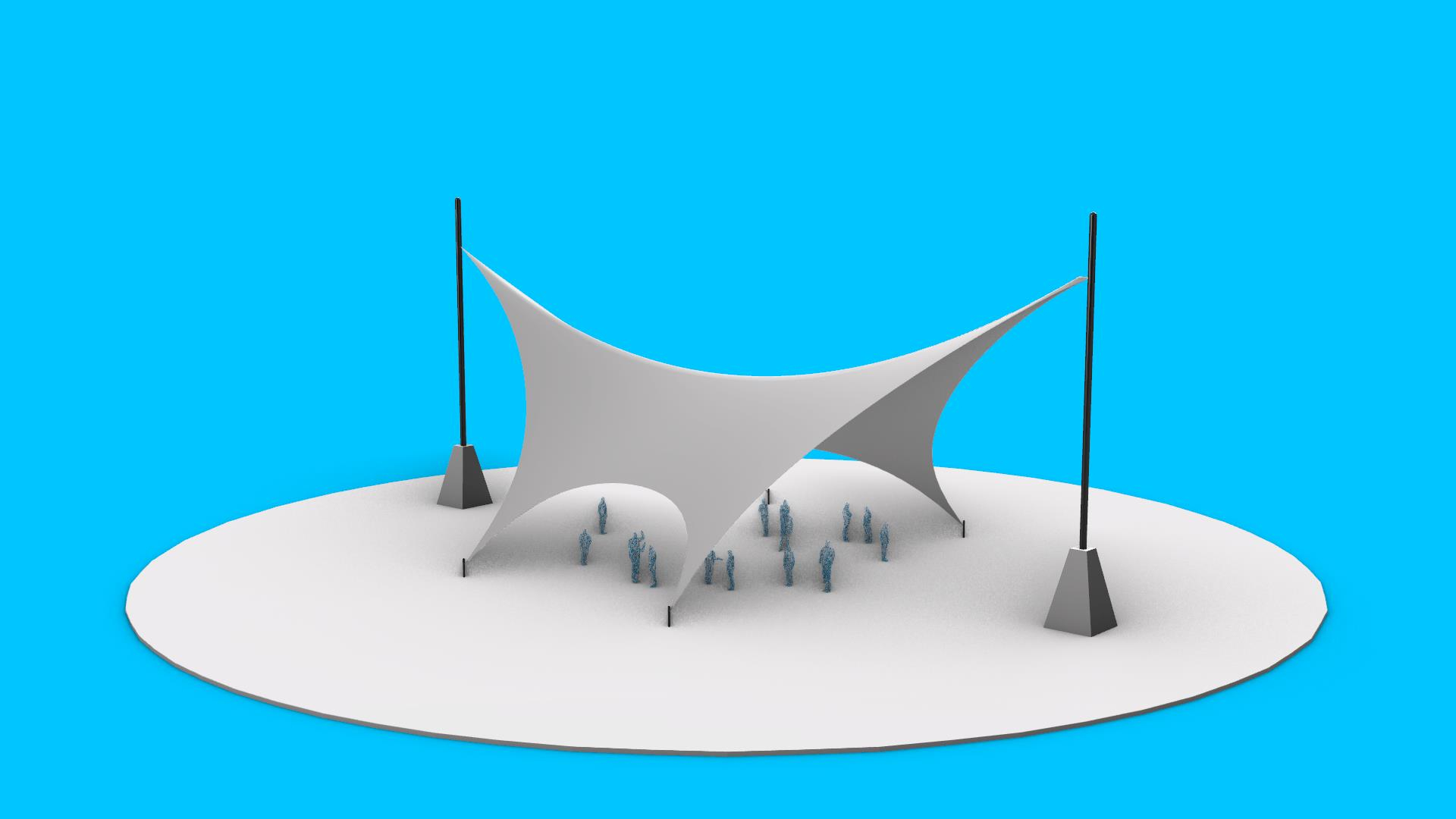 3D Tensile Structures Collection model - TurboSquid 2066694