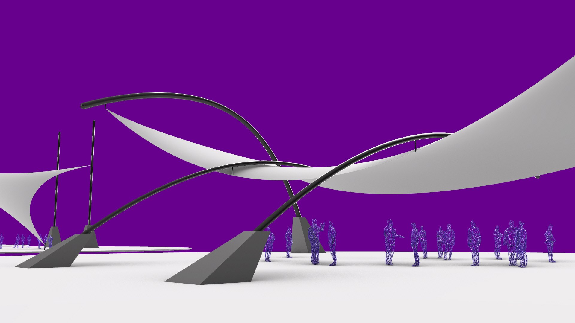 3D Tensile Structures Collection model - TurboSquid 2066694