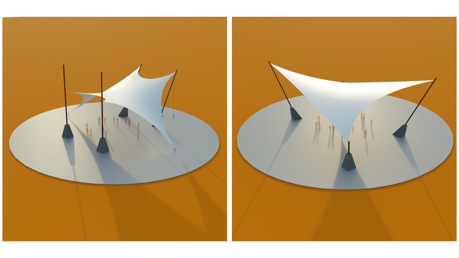 3D Tensile Structures Collection model - TurboSquid 2066694