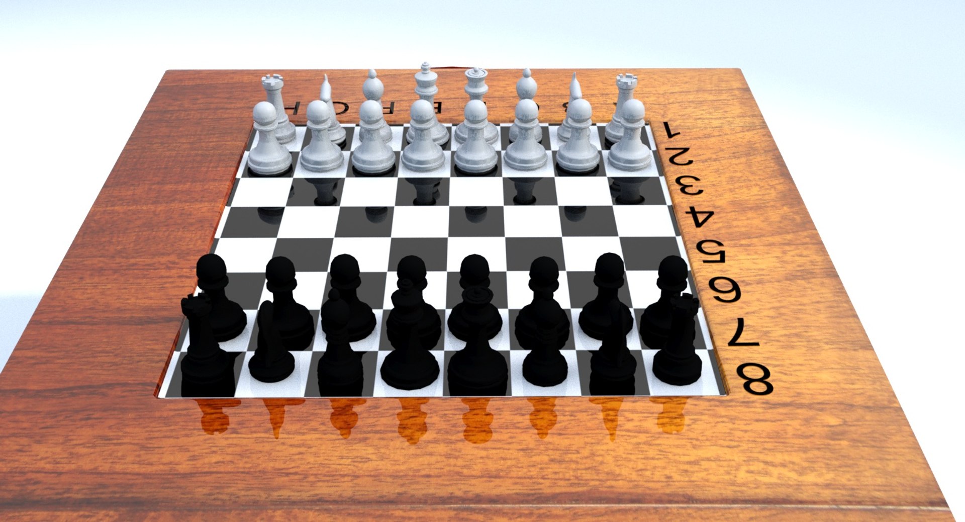 3D Chess Board - TurboSquid 1198212