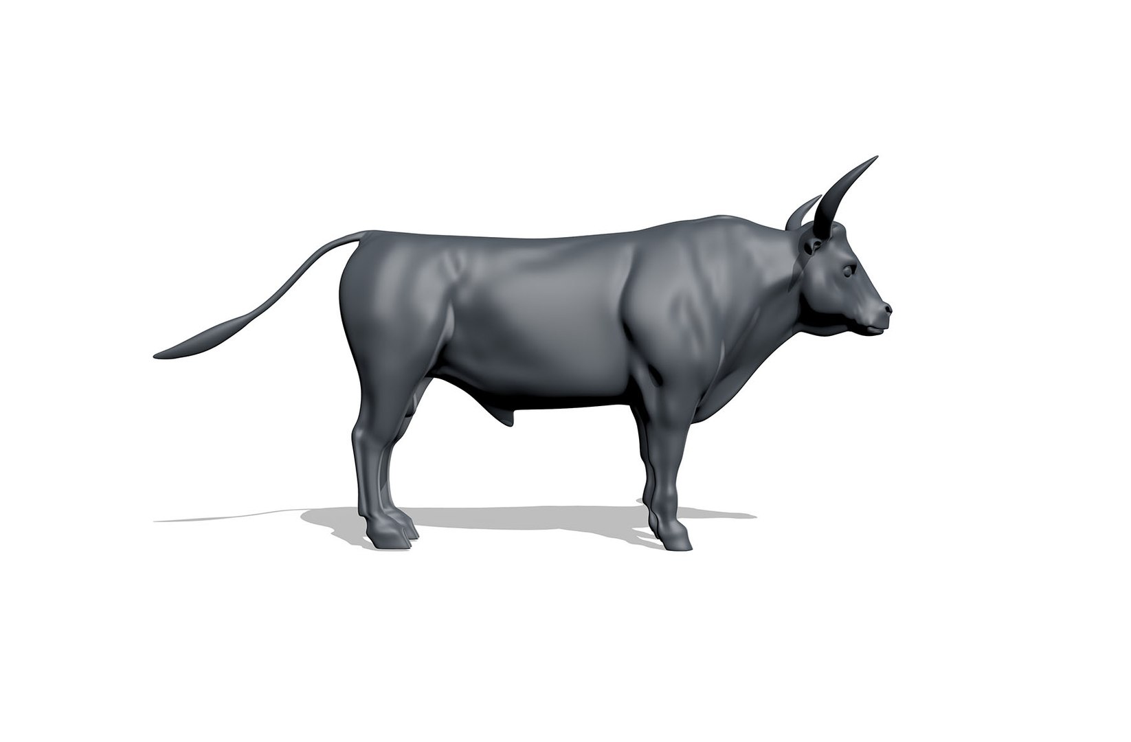 3d Model Rigged Bull