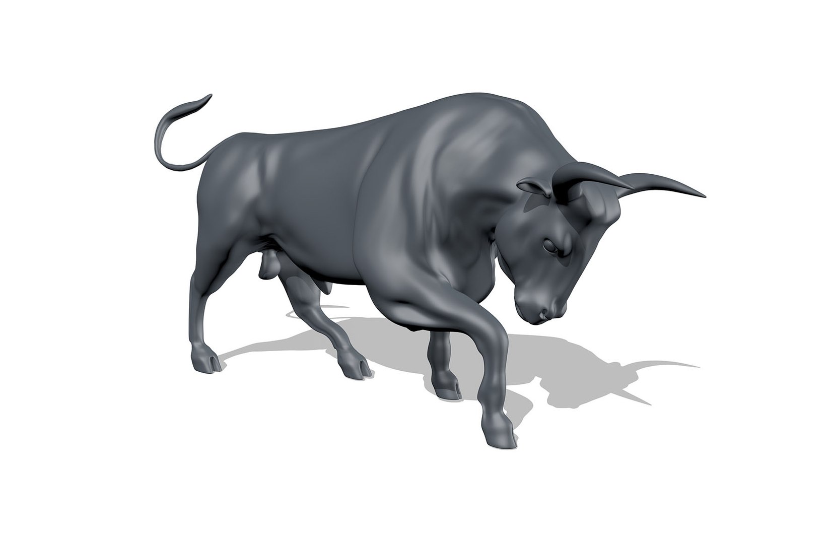 3d Model Rigged Bull