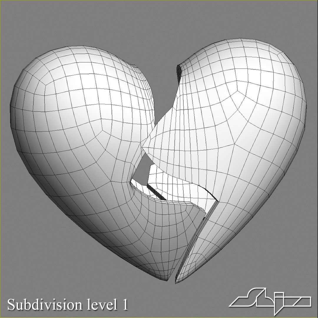 3ds Max Broken Heart Shell