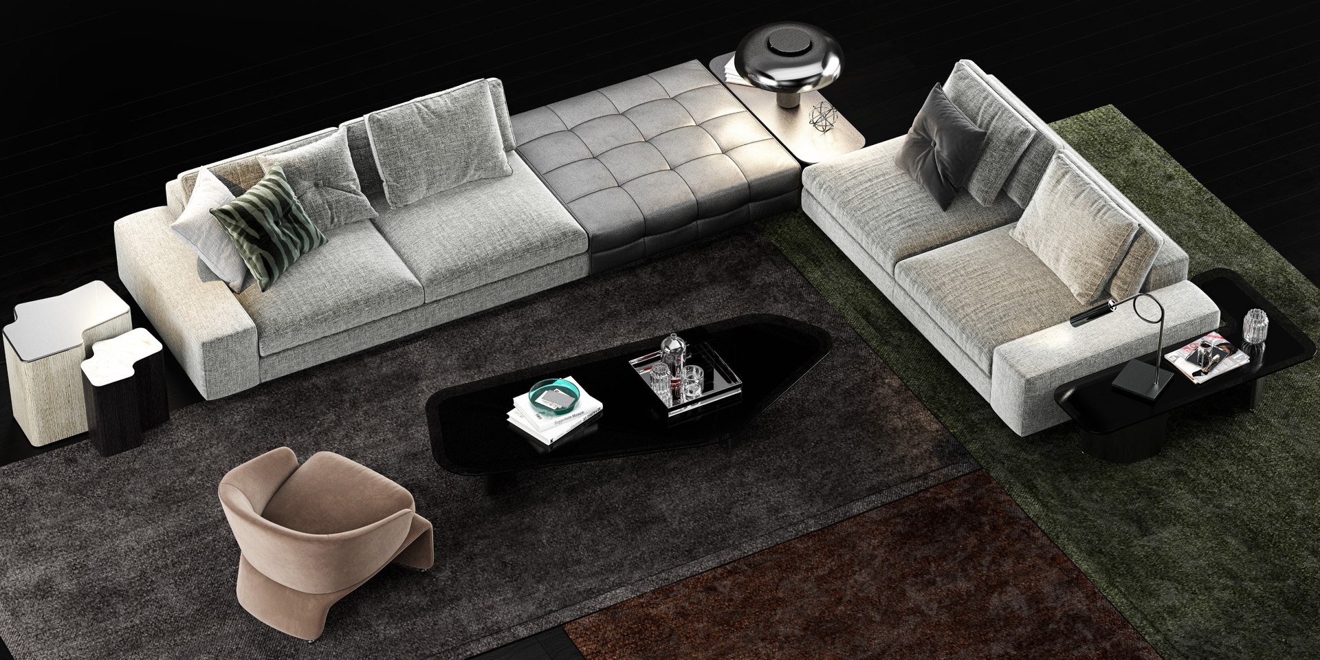 3D Minotti Lawrence Sofa Model - TurboSquid 1594983
