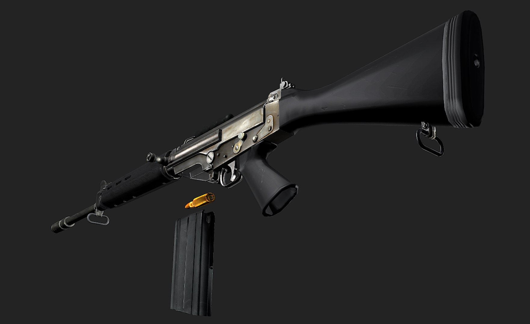 3d Fn Fal Rifle