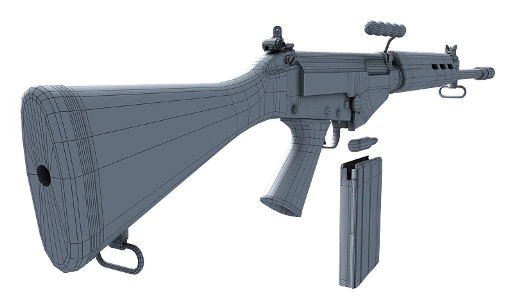 3d Fn Fal Rifle