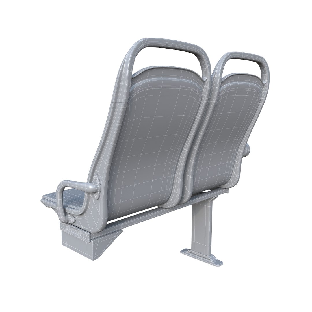 City comfort bus seats 3D model - TurboSquid 1207696