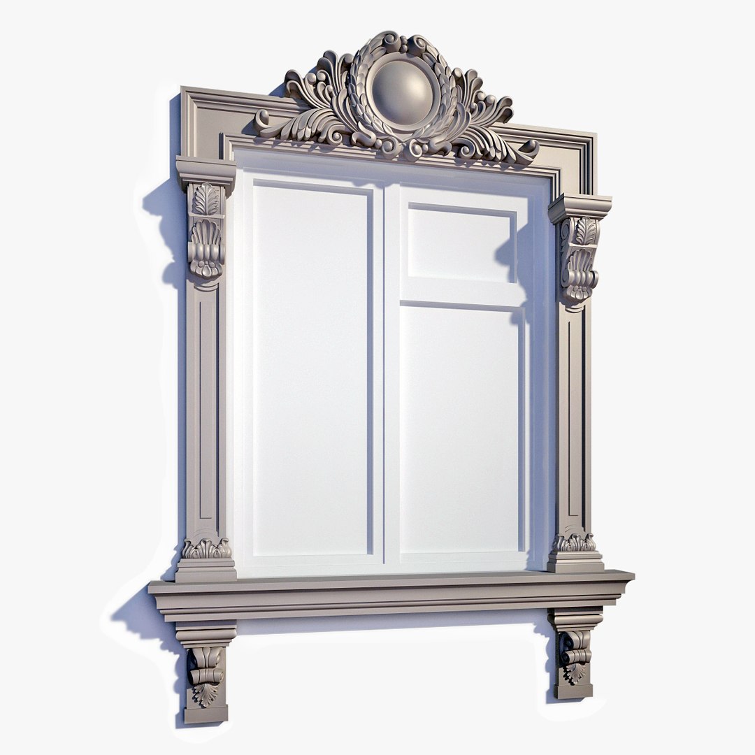 3d model window frame