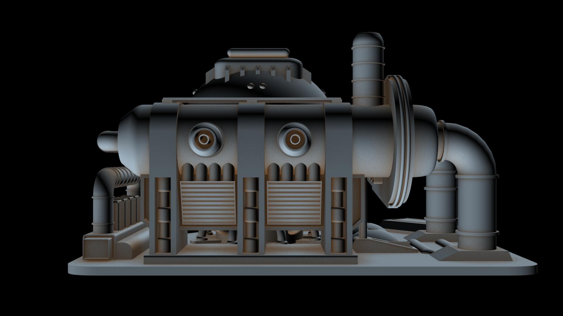 3D Sci-fi Power Station - TurboSquid 1228448
