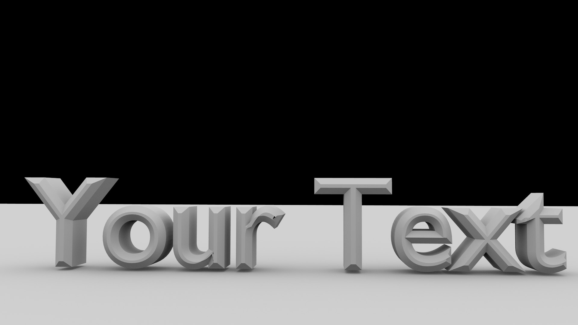 3D Custom Text 1 Model - TurboSquid 1447459