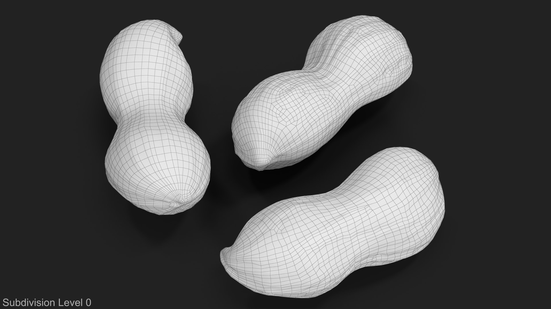 Peanut Nut Pea 3D Model - TurboSquid 1418163