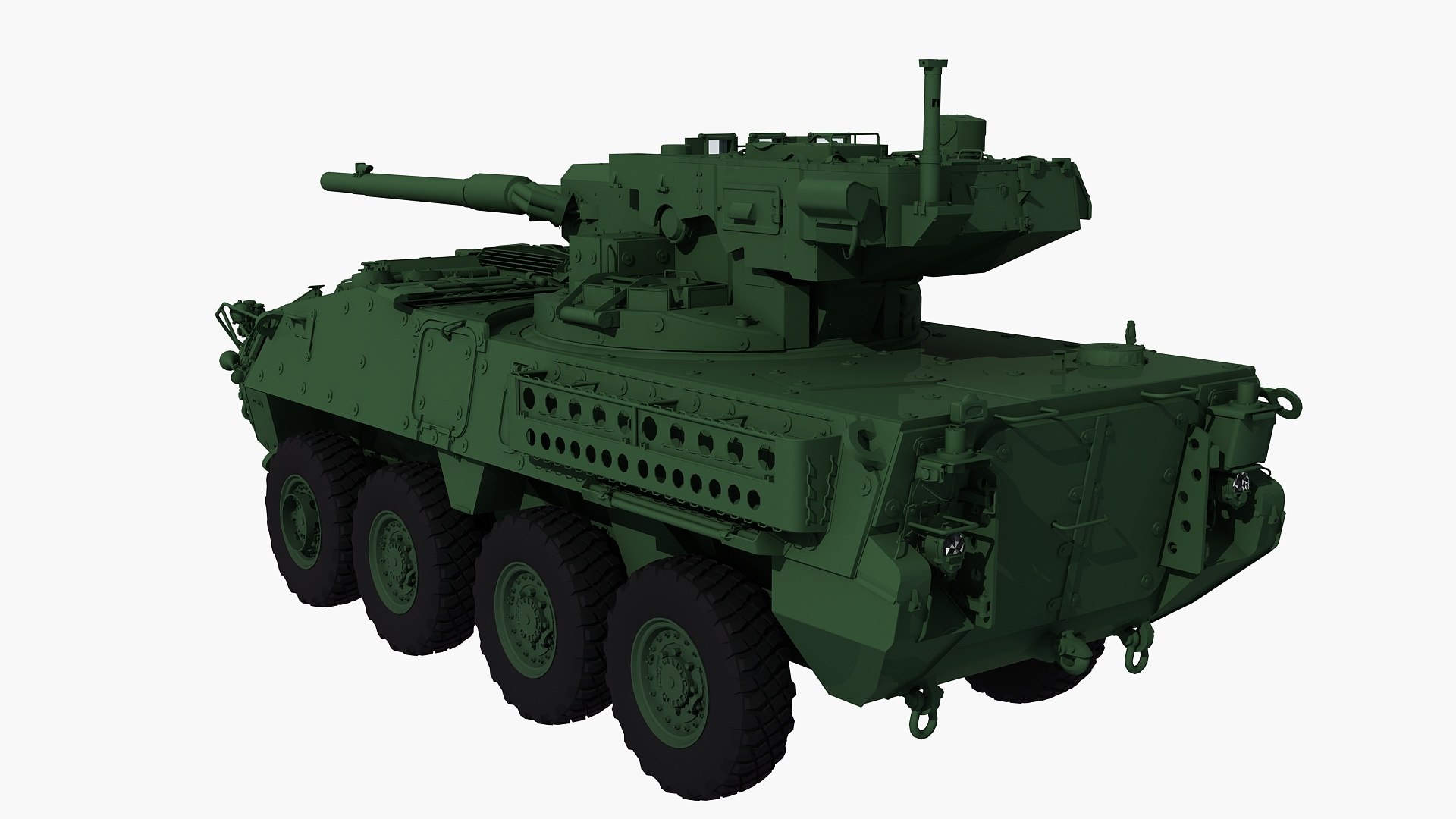 Stryker M1128 Wheeled Mobile Artillery MGS 3D Model - TurboSquid 2342459