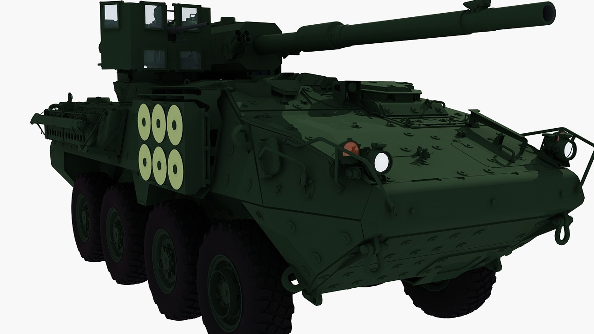 Stryker M1128 Wheeled Mobile Artillery MGS 3D Model - TurboSquid 2342459