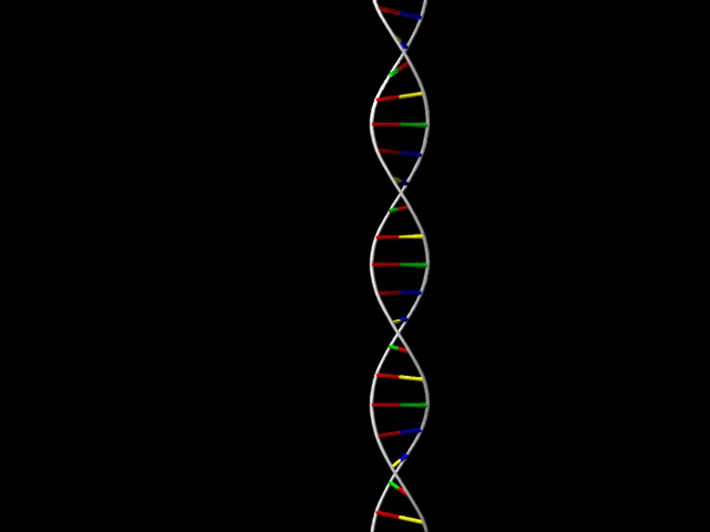 Dna Double Helix Strand 3d Dxf