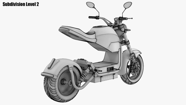 3D scooter electro model - TurboSquid 1665797