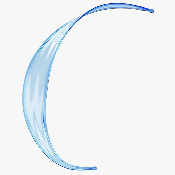 3D Elegant Curved Splash 02 model - TurboSquid 2032246