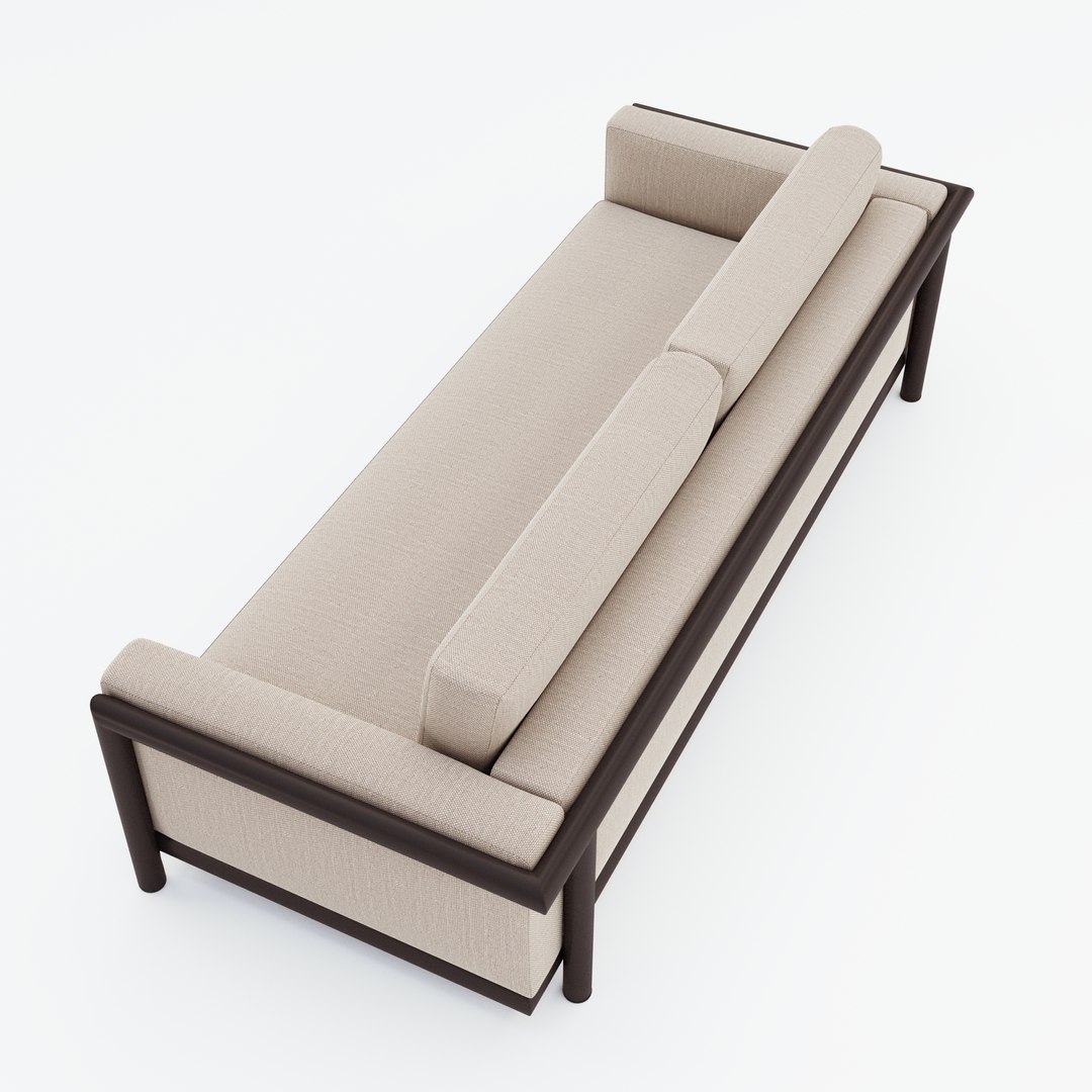 3D Cubist Minimalist Metal Tube Sofa - TurboSquid 2166140